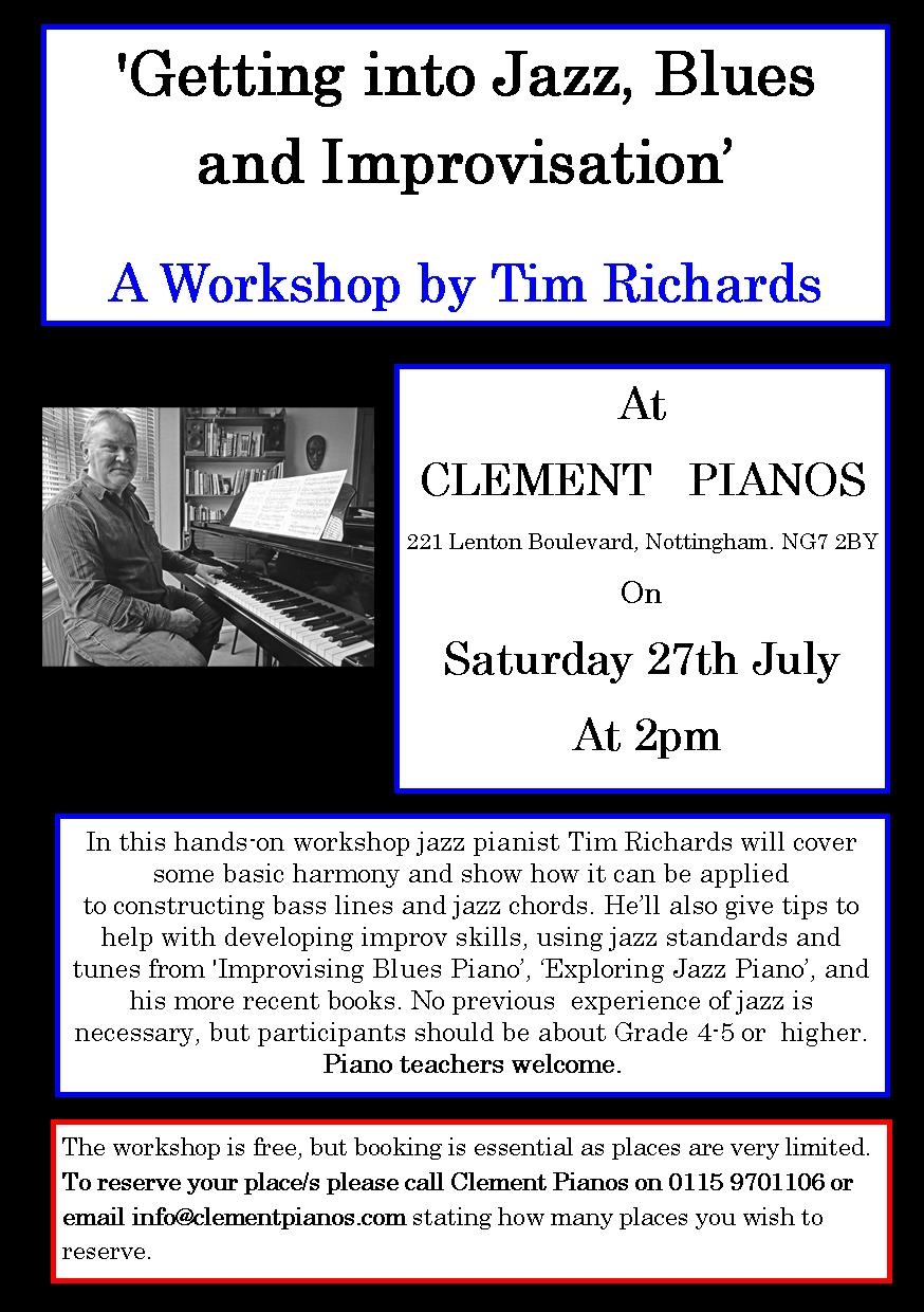 Jazz, Blues and Improvisation workshop by Tim Richards | New and Used ...